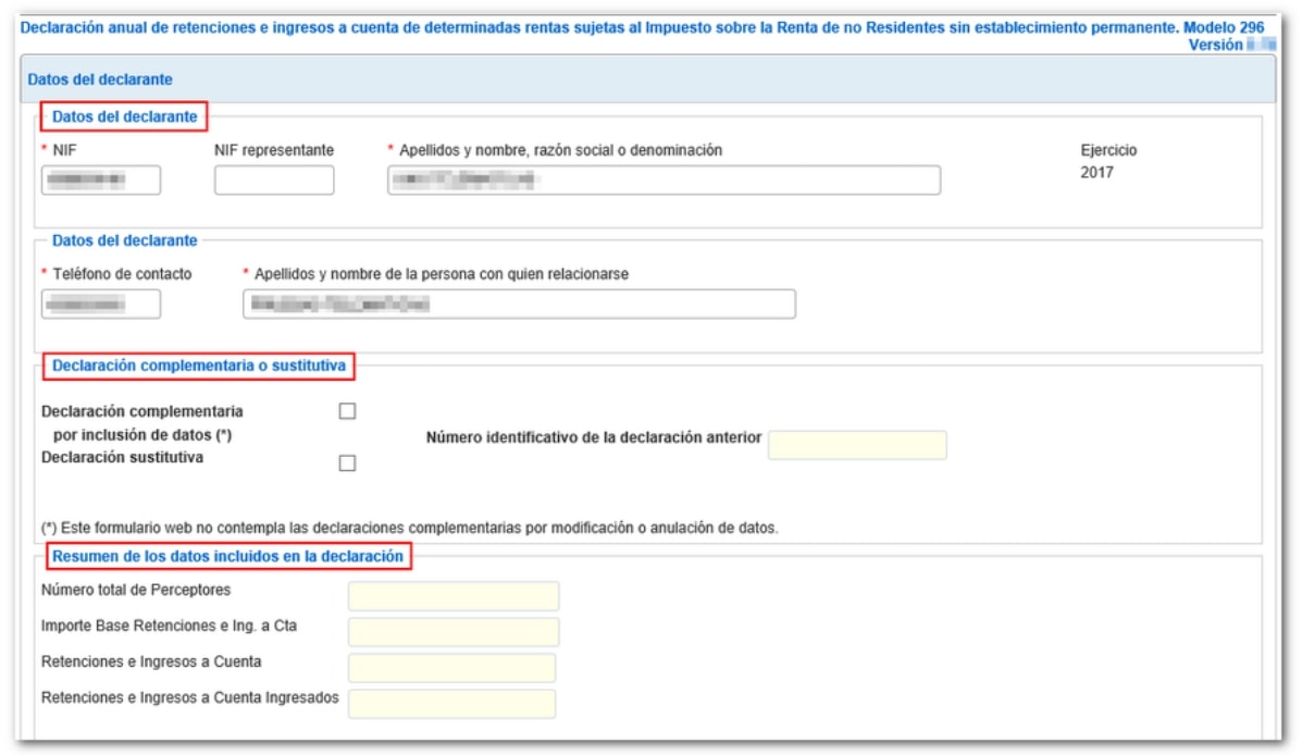 El modelo 296: ¿Qué es, cómo rellenarlo y presentarlo?
